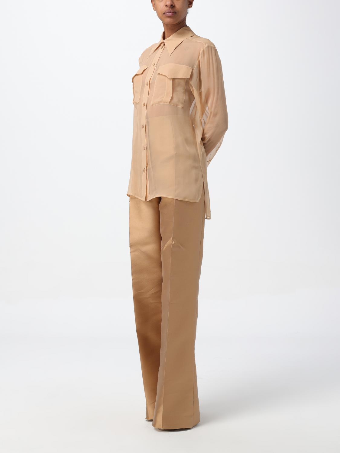 ALBERTA FERRETTI Alberta Ferretti Sheer Shirt with Pocket Detail