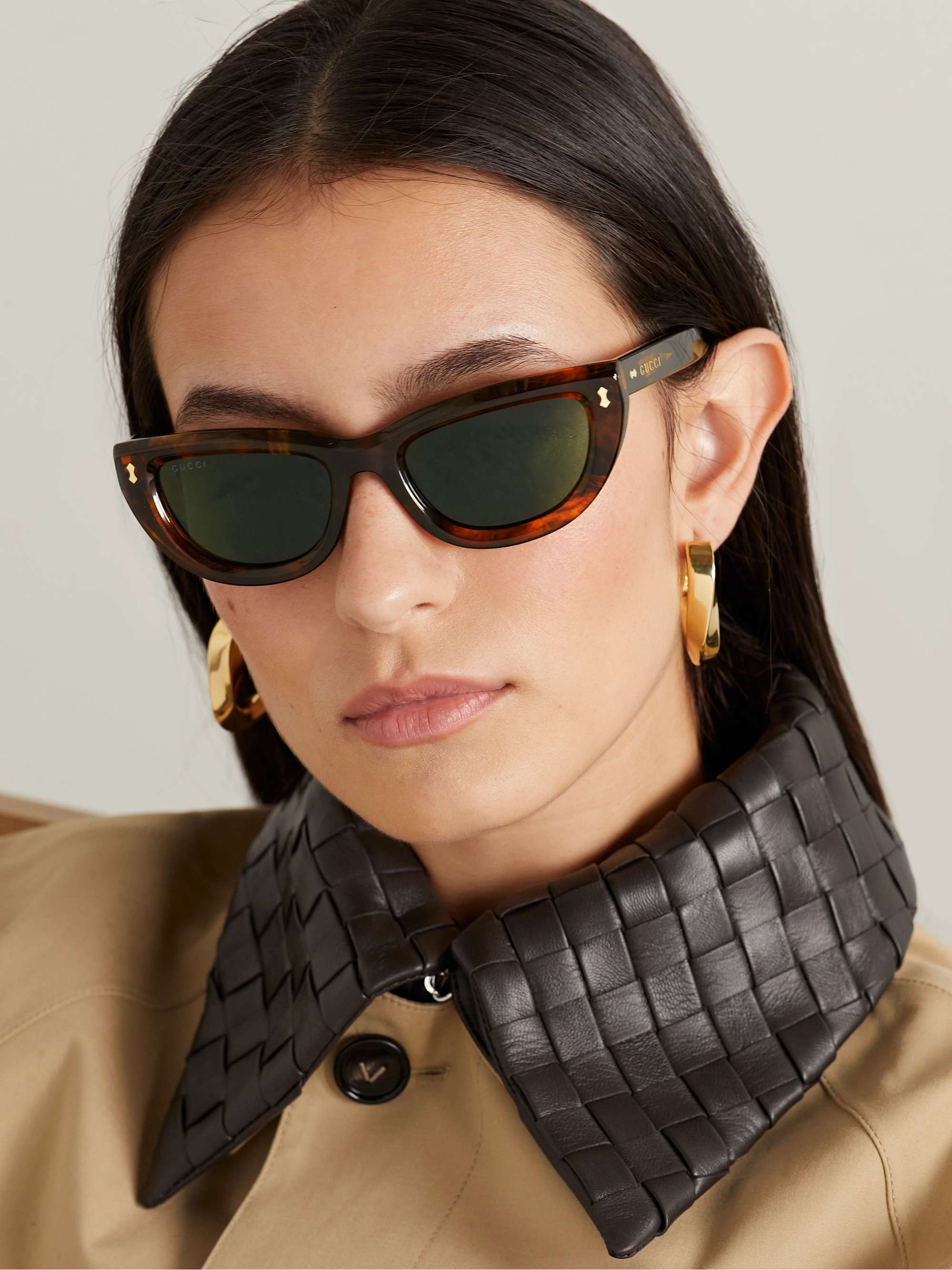 Gucci Women\'s Tortoiseshell Cat Eye Sunglasses - Brown Gucci Tortoise Brown Gradient GG3771/S Bamboo Cat Eye  main image 2