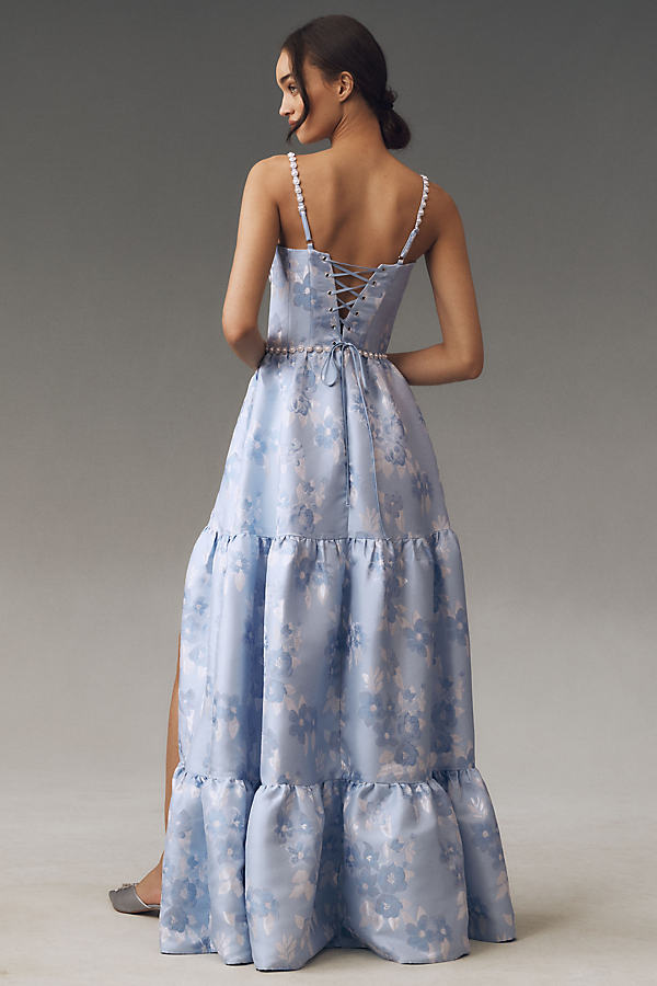 white christmas dresses The Lucetta Dress in White Windsor Brocade 2 / White Windsor Brocade