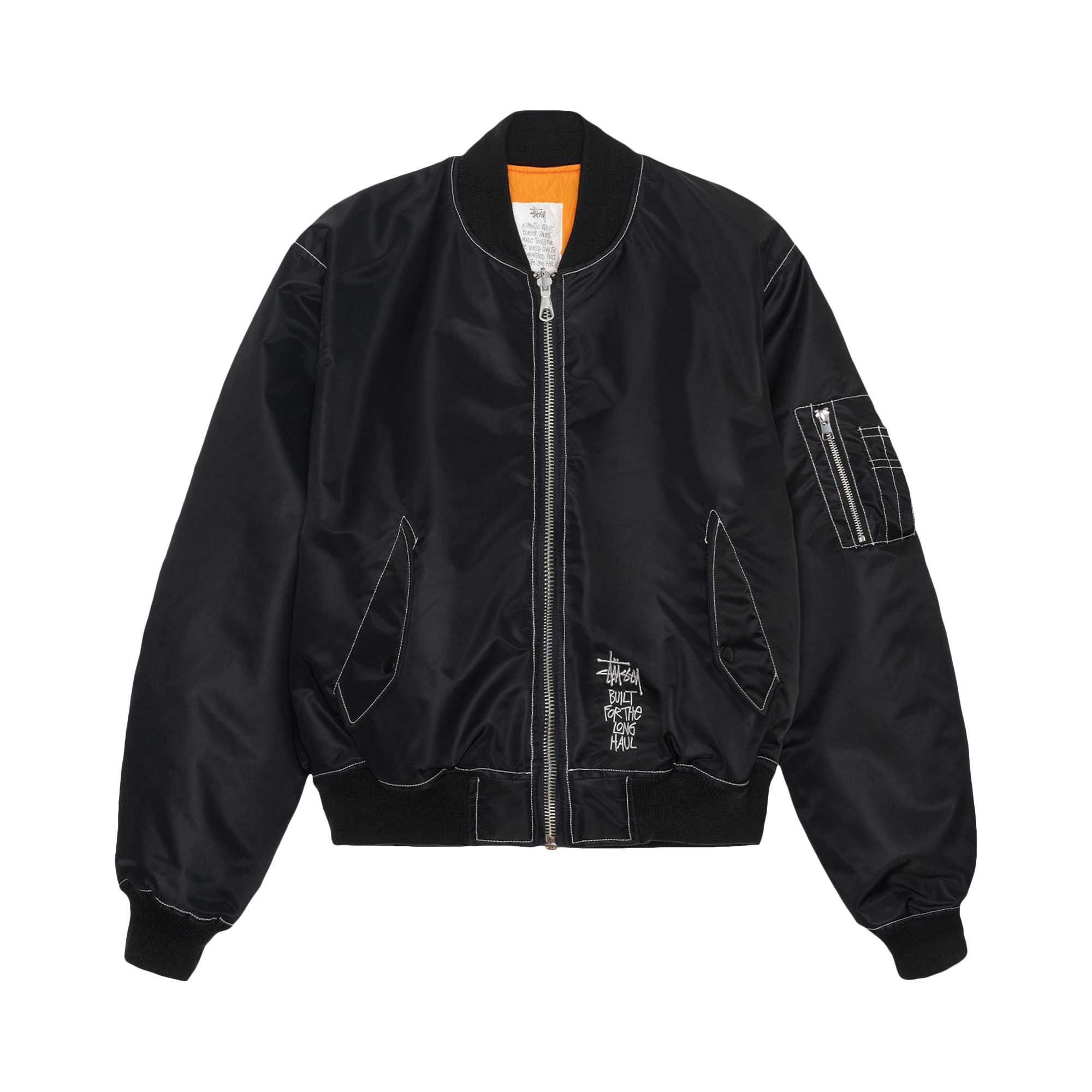 StüSsy Built Reversible Bomber Jacket - Black | Editorialist