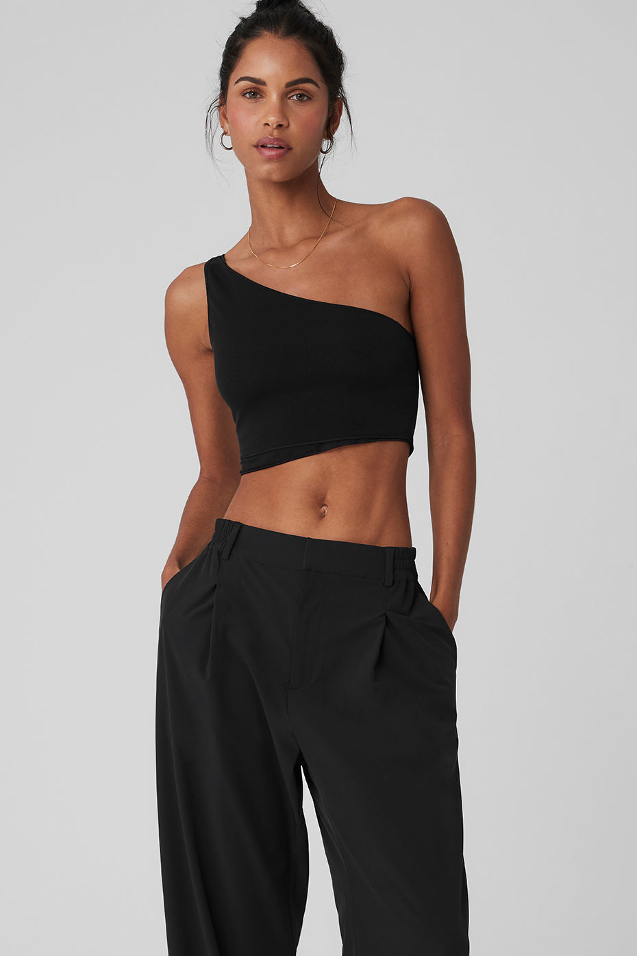 Alo Yoga Mesh Sheer Illusion Tank Top - Black | Editorialist
