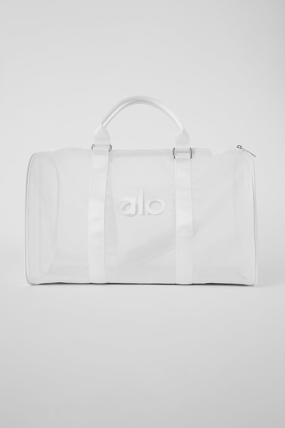 Alo Yoga Sheer Duffle Bag - White | Editorialist