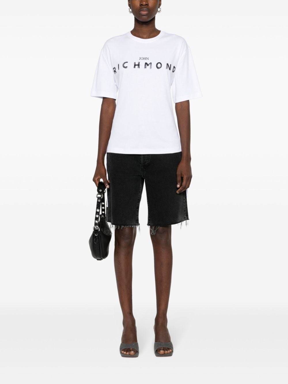 JOHN RICHMOND Logo-Embroidered Cotton T-Shirt