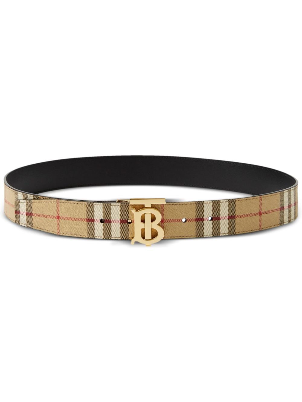 BURBERRY Burberry Reversible Check TB Belt