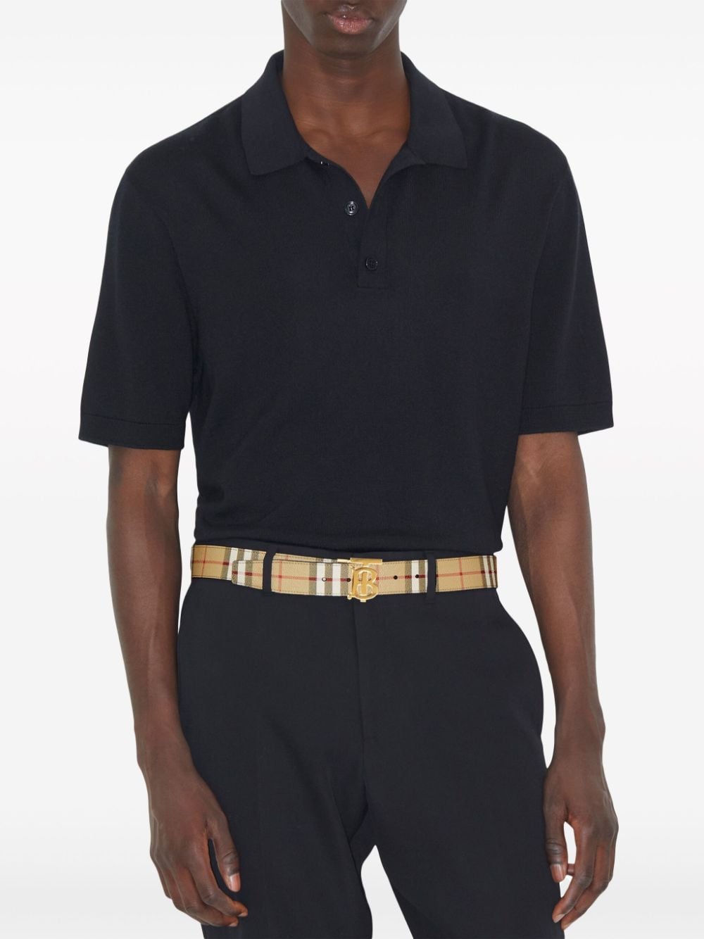 BURBERRY Burberry Reversible Check TB Belt