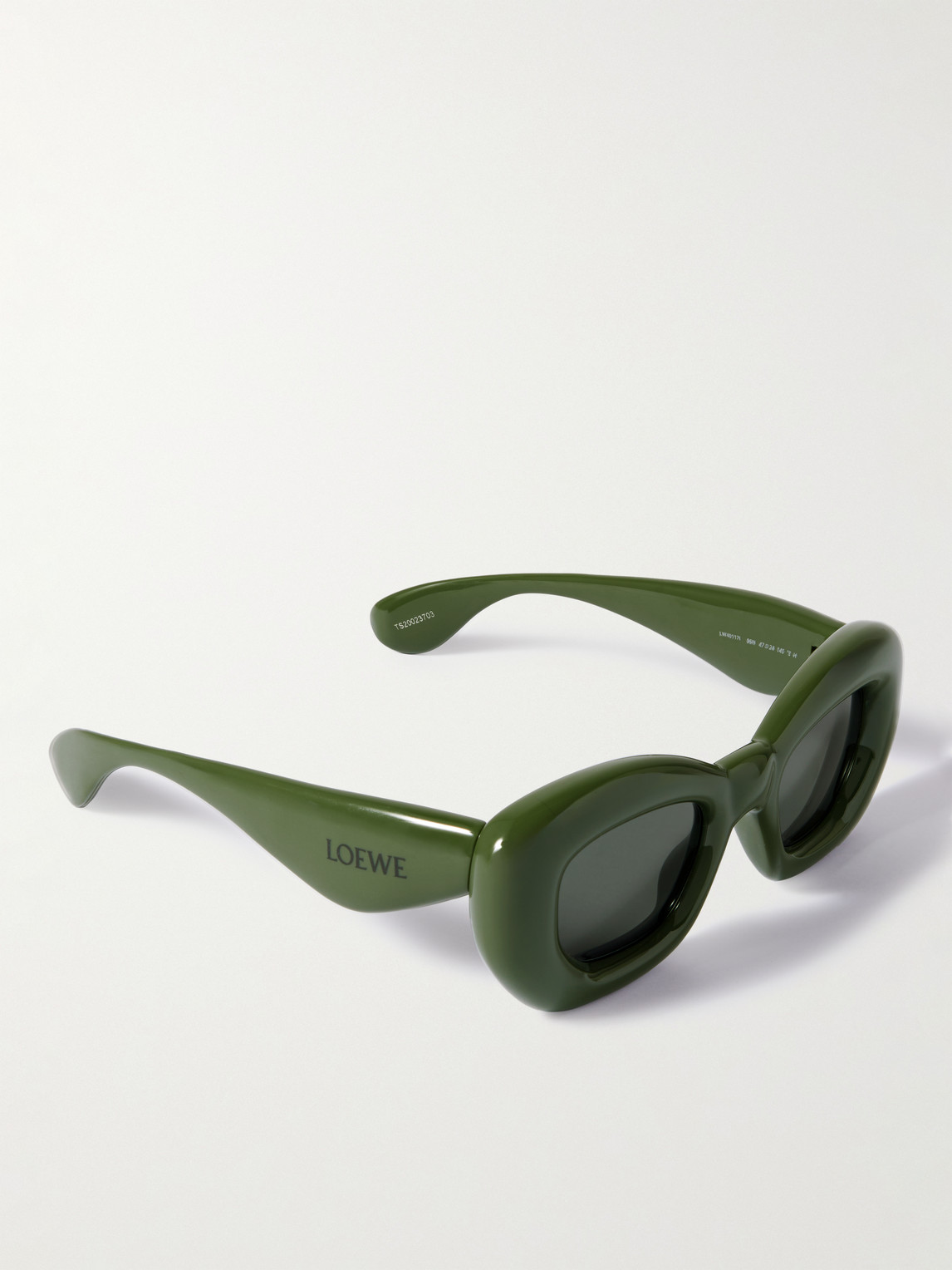 Loewe Inflated Square-Frame Sunglasses - Green | Editorialist
