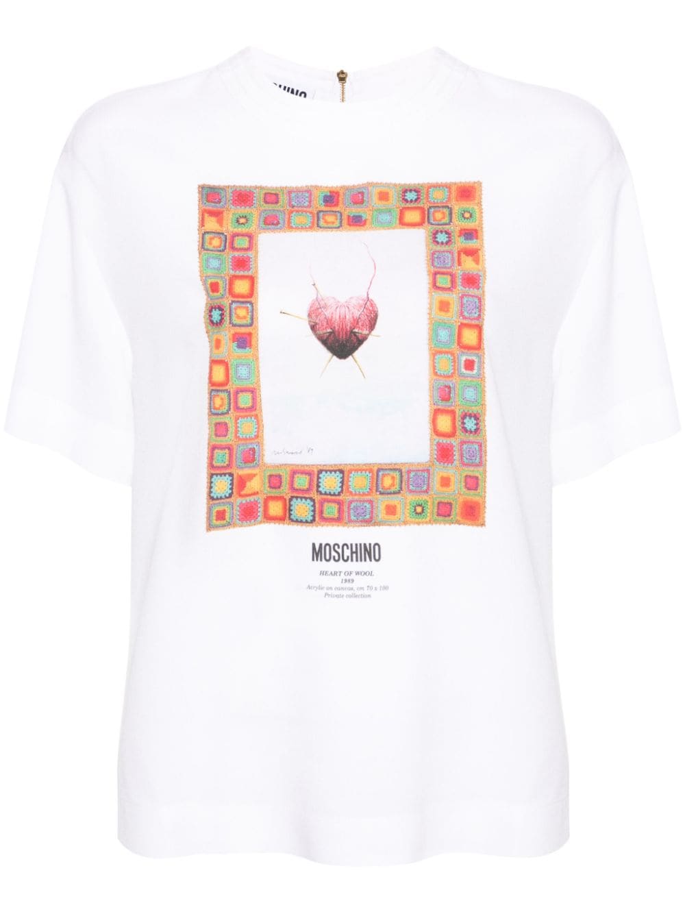 MOSCHINO Moschino Graphic-Print Crepe Blouse