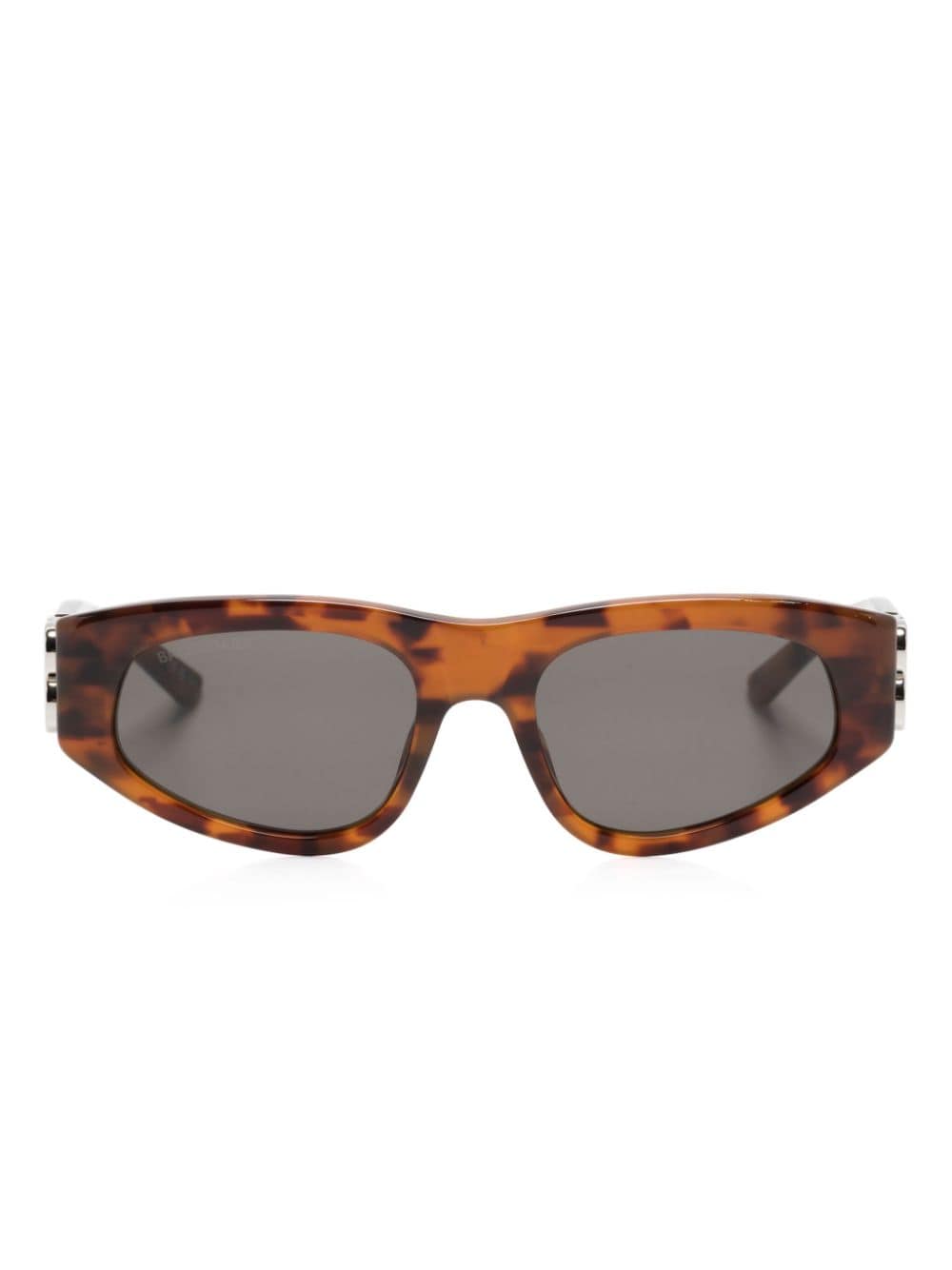 NEW Balenciaga BB0095S 002 Havana Brown Gold Green Cat Eye Unisex Sunglasses Balenciaga Men Sunglasses Havana Brown Gold Green Oval  main image 4