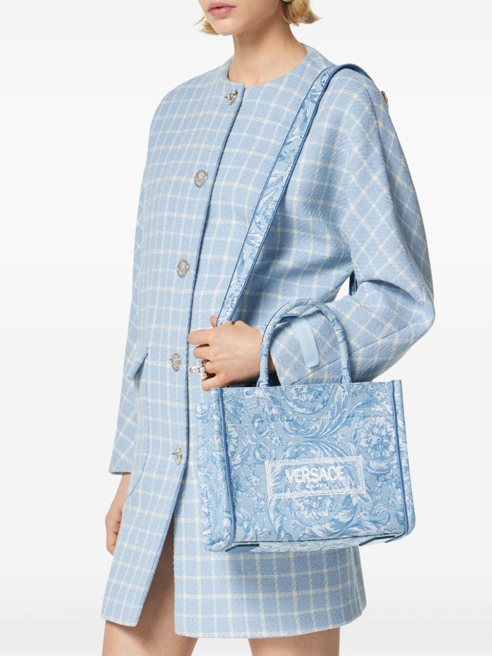 VERSACE small barocco athena tote bag