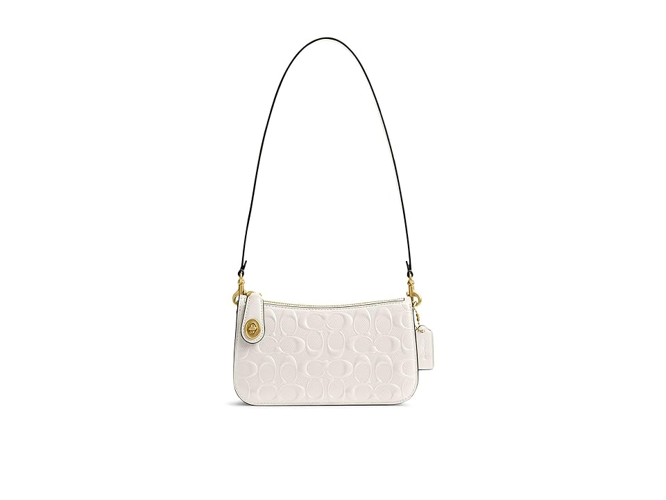 Coach Penn Signature Leather Shoulder Bag - White | Editorialist