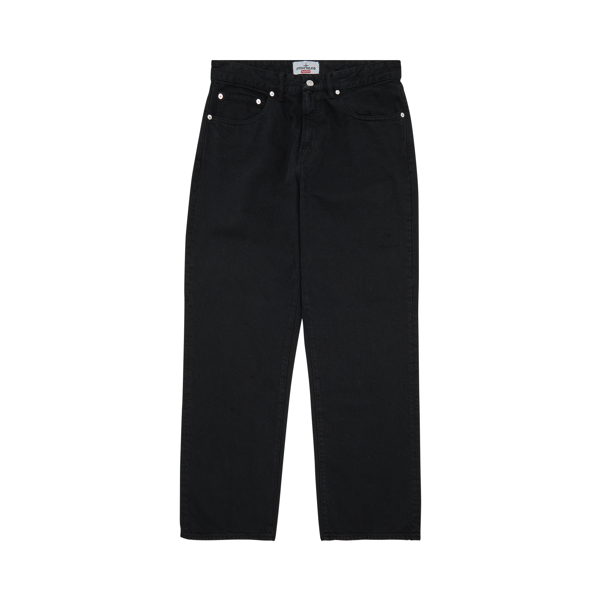 Supreme Stone Washed Slim Jean In Black | Editorialist