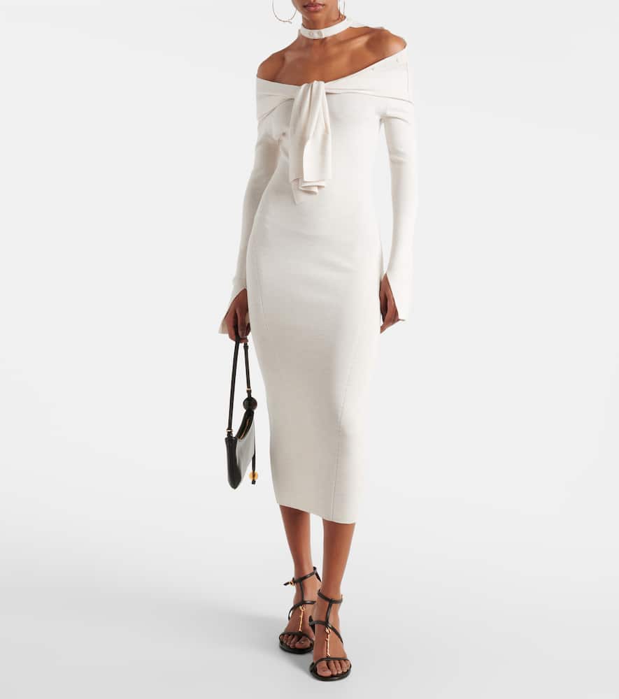 JACQUEMUS Jacquemus La Robe Doble Wool-Blend Midi Dress