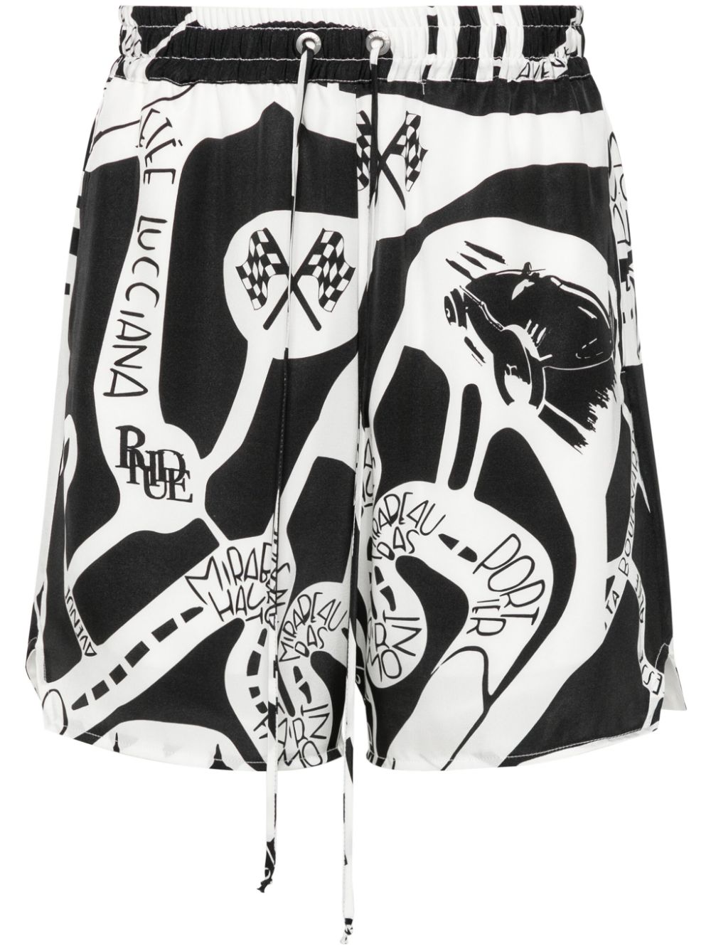 RHUDE RHUDE Strada Silk Shorts