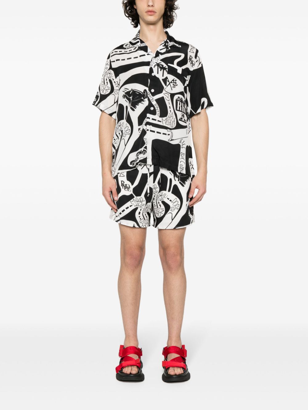 RHUDE RHUDE Strada Silk Shorts