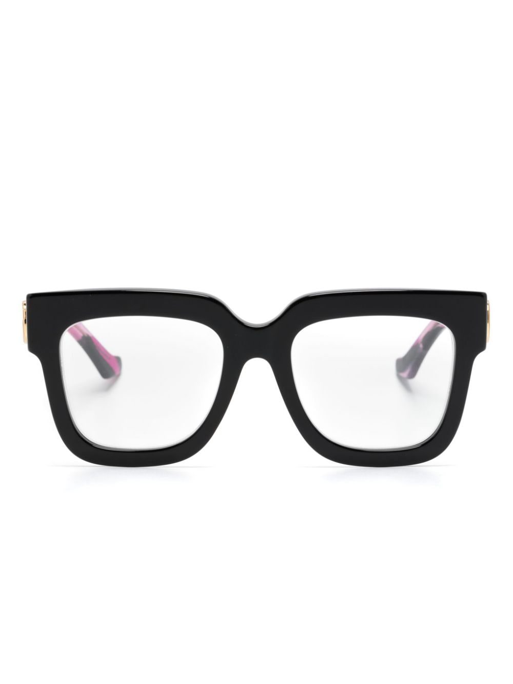 Gucci Square-frame Glasses - Purple | Editorialist