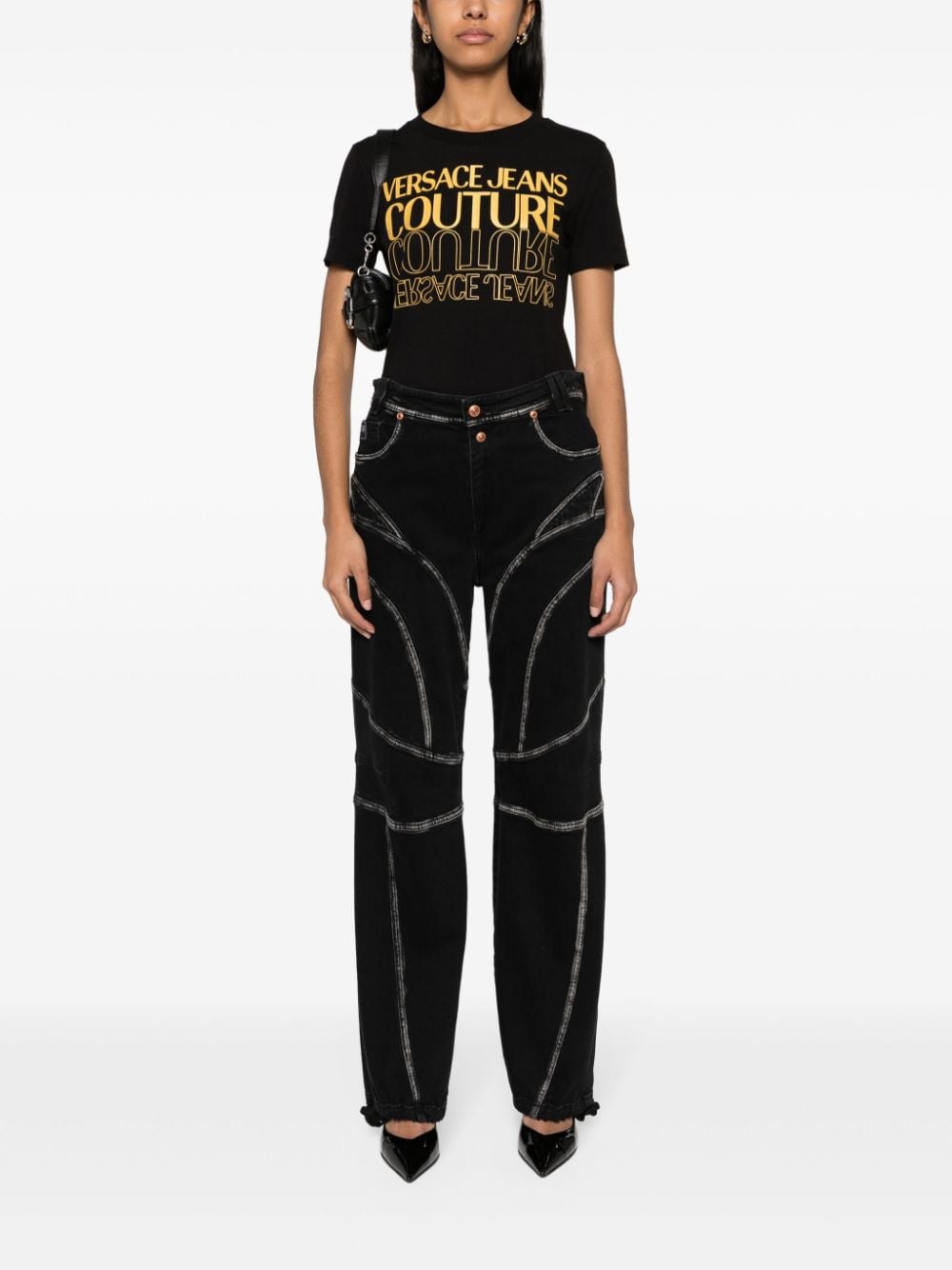VERSACE Versace Jeans Couture Upside Down Logo T-shirt