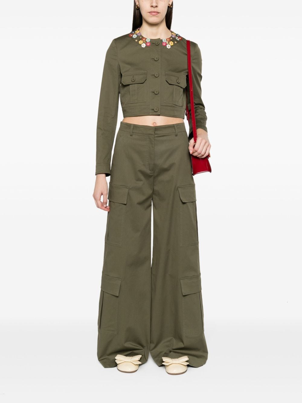 MOSCHINO Moschino Wide-Leg Cargo Trousers