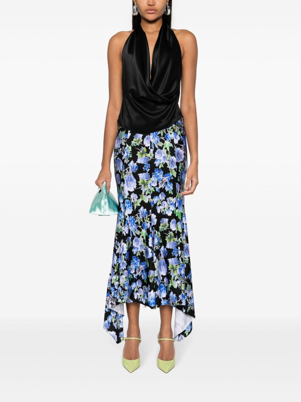 PHILOSOPHY DI LORENZO SERAFINI Philosophy Di Lorenzo Serafini Floral-Print Midi Skirt