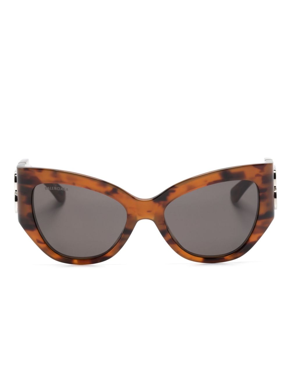 Balenciaga Logo Sunglasses - Brown - 29% Off | Editorialist display picture 1