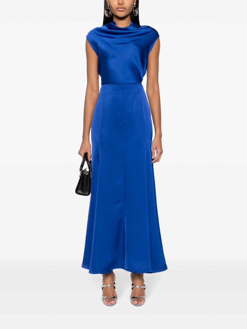 PHILOSOPHY DI LORENZO SERAFINI Philosophy Di Lorenzo Serafini Satin Maxi Flared Skirt