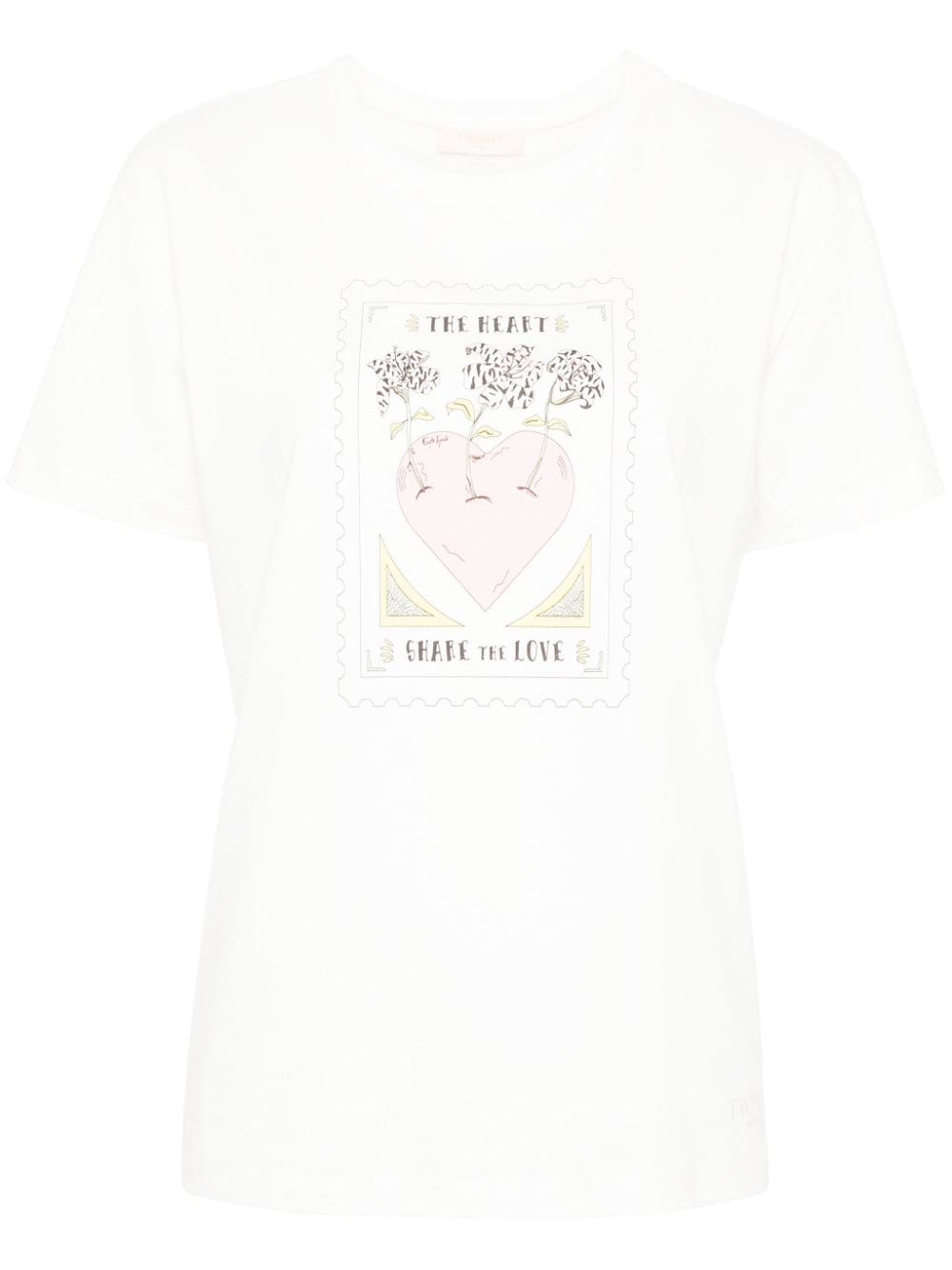 TWINSET TWINSET Illustration-Print Cotton T-Shirt