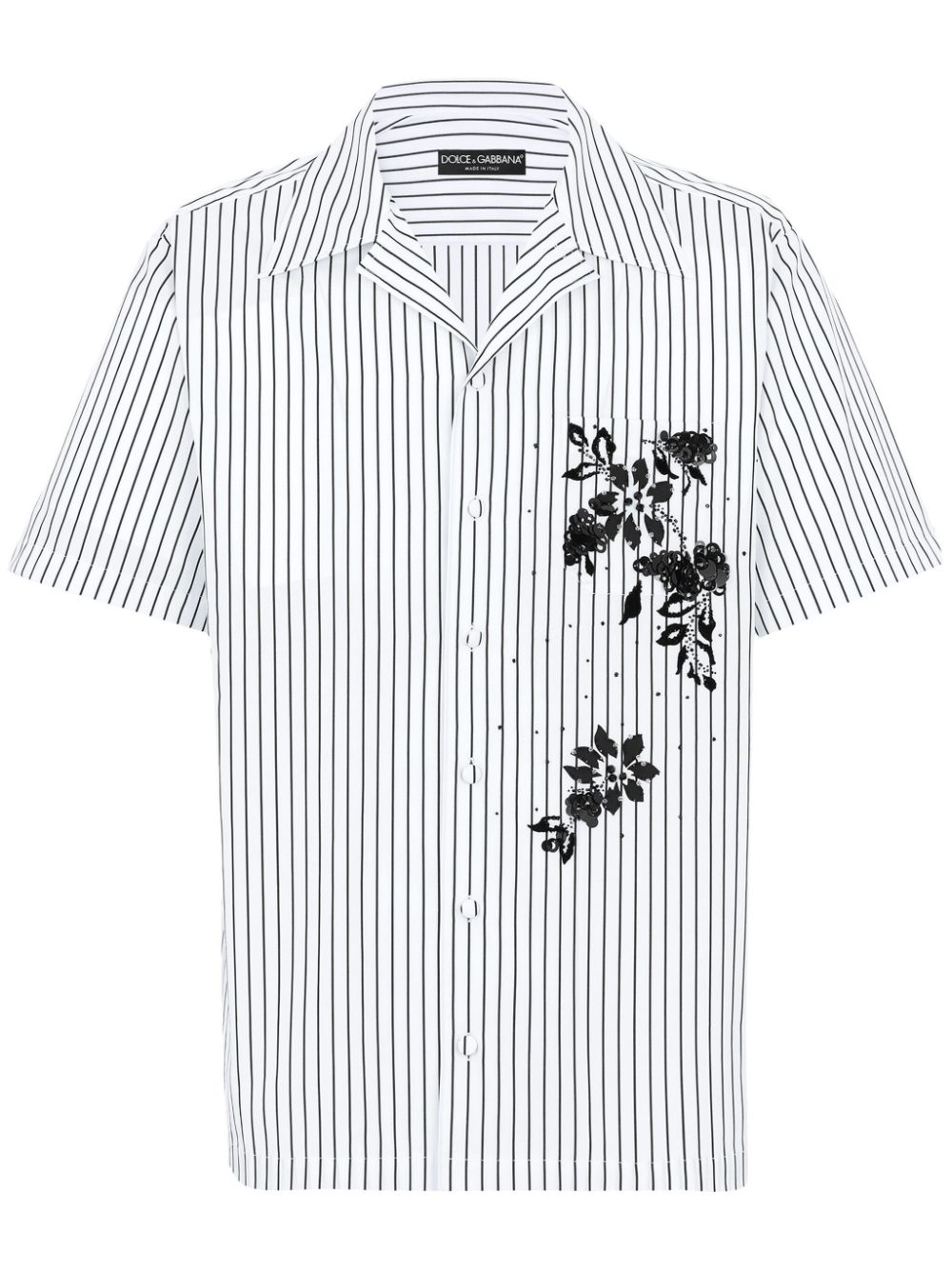 DOLCE & GABBANA Floral Striped Bermuda Shorts
