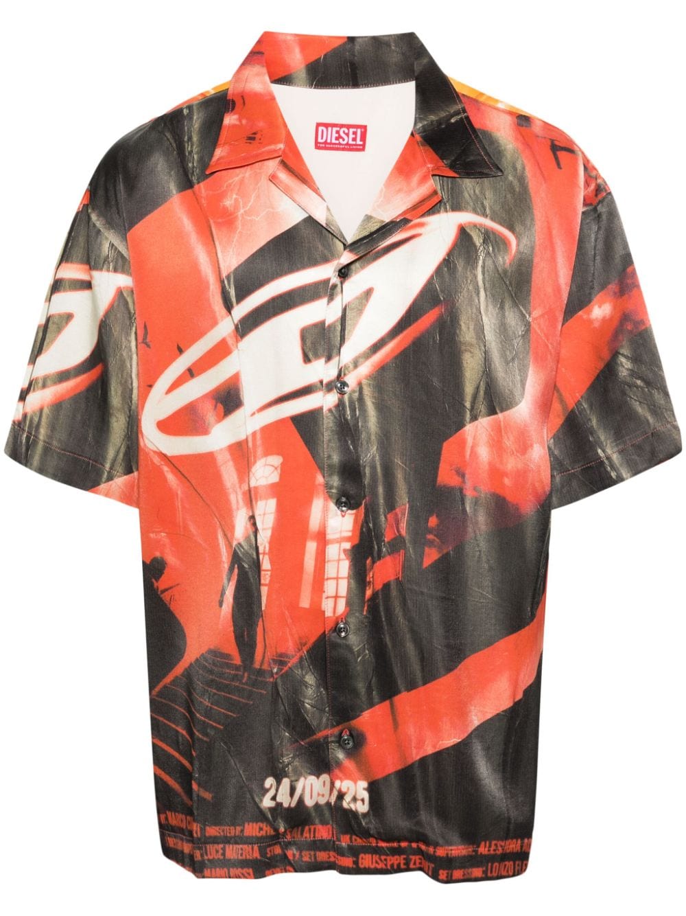 DIESEL® s-hockney camp-collar shirt