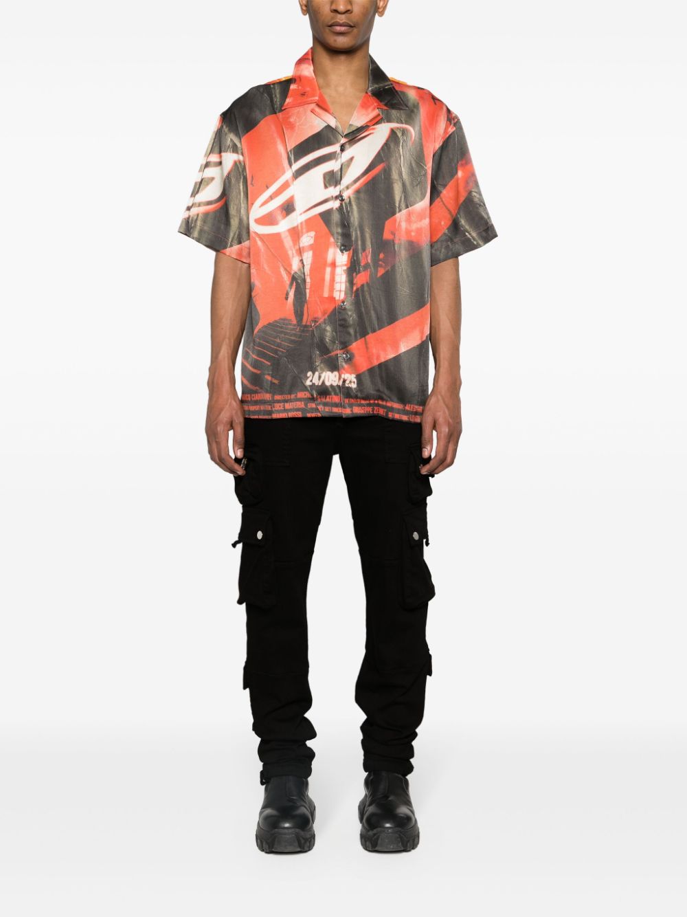DIESEL® s-hockney camp-collar shirt