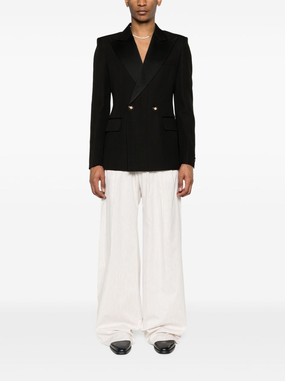 AMIRI AMIRI High-Waist Wide-Leg Trousers