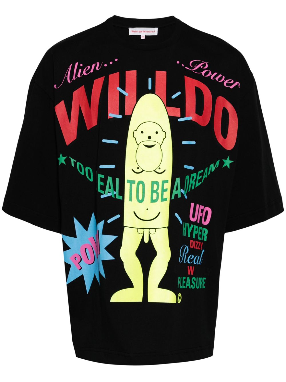 Walter Van Beirendonck Graphic-Print Cotton T-Shirt In Black - 47