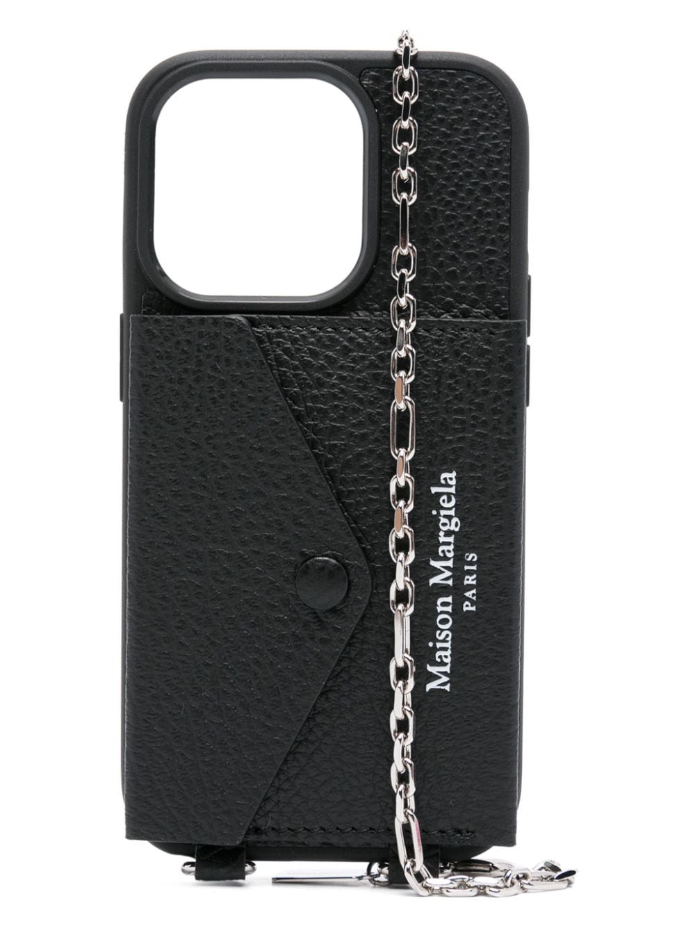 Maison Margiela Logo-Print Iphone 14 Case In Black - 40% Off