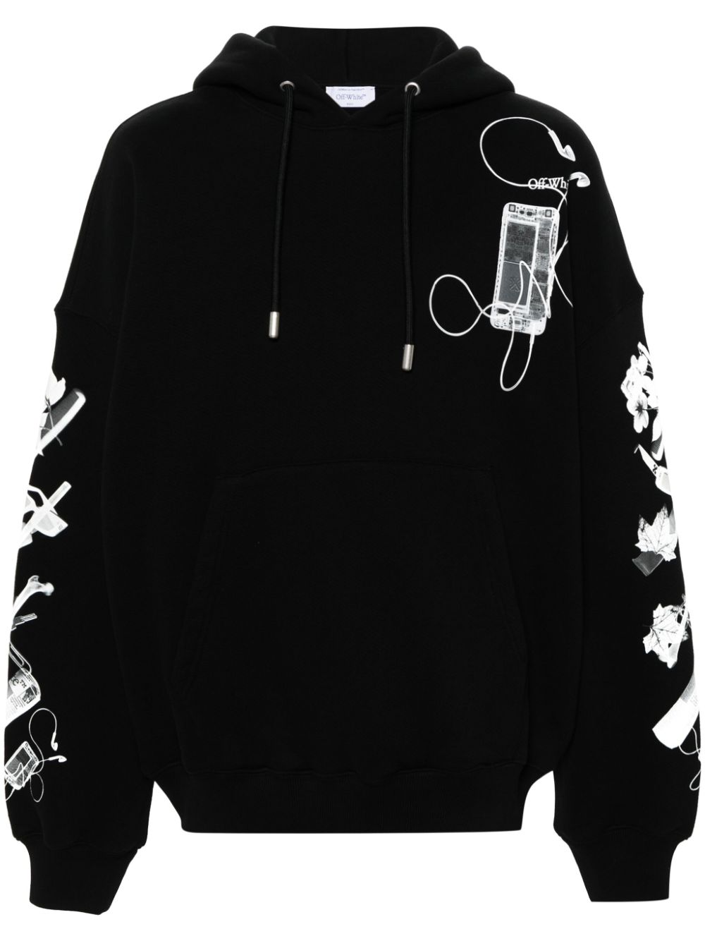 Off-White Scan Arrow Cotton Hoodie In Black - 46% Off | Editorialist