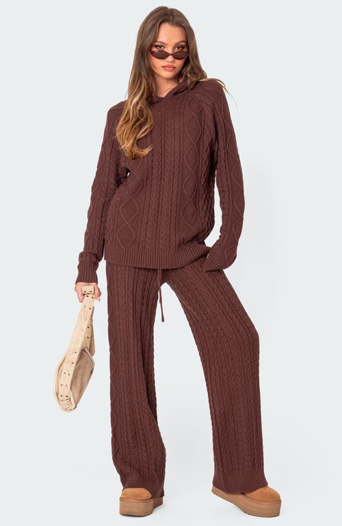 EDIKTED EDIKTED Jelena Cable Knit Pants