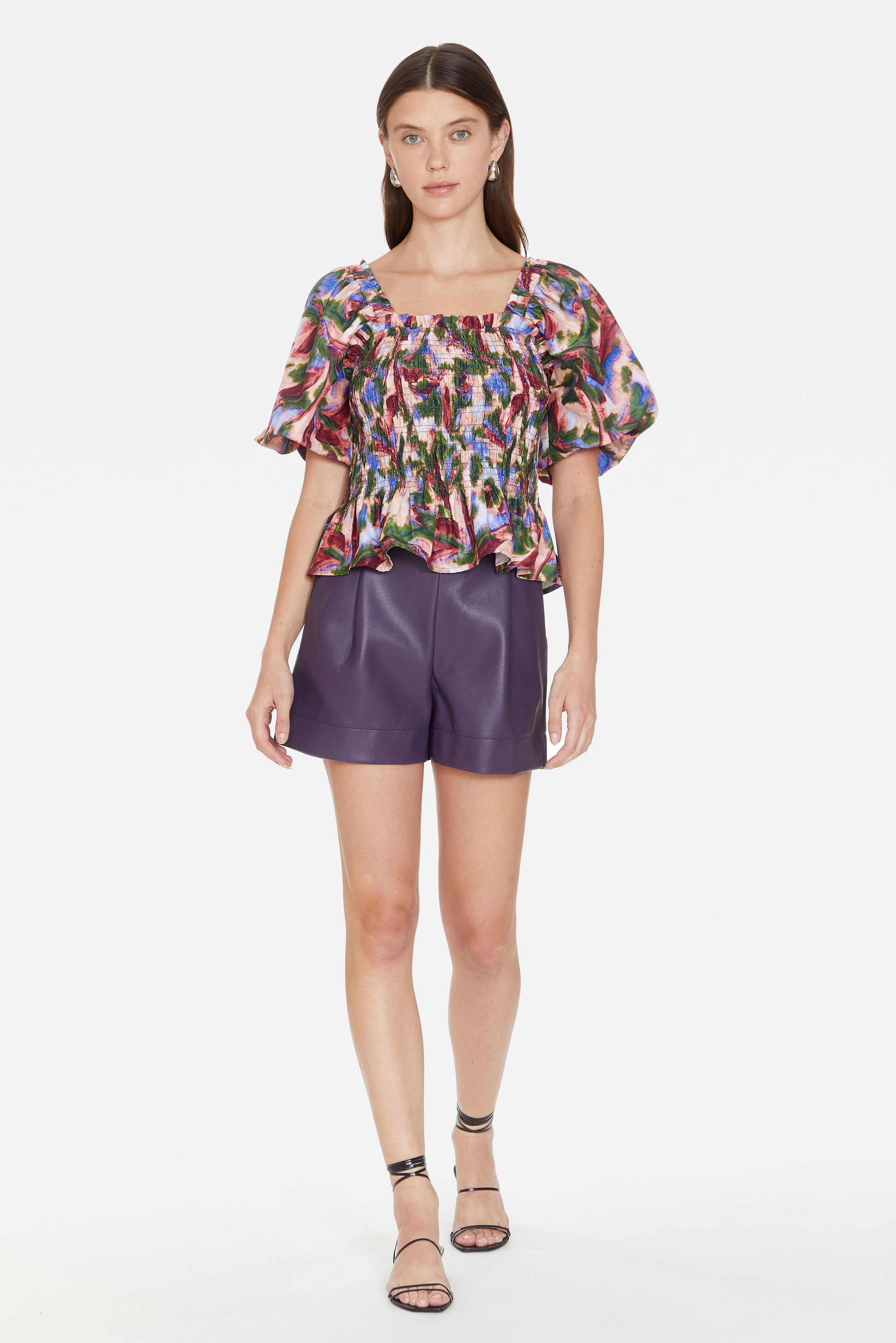 MARIE OLIVER Marie Oliver Fay High-Waisted Pleated Shorts