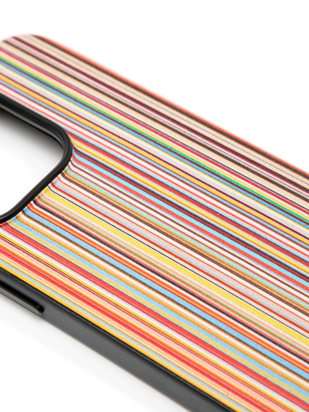 Paul Smith Signature Stripe Leather Iphone 15 Pro Case