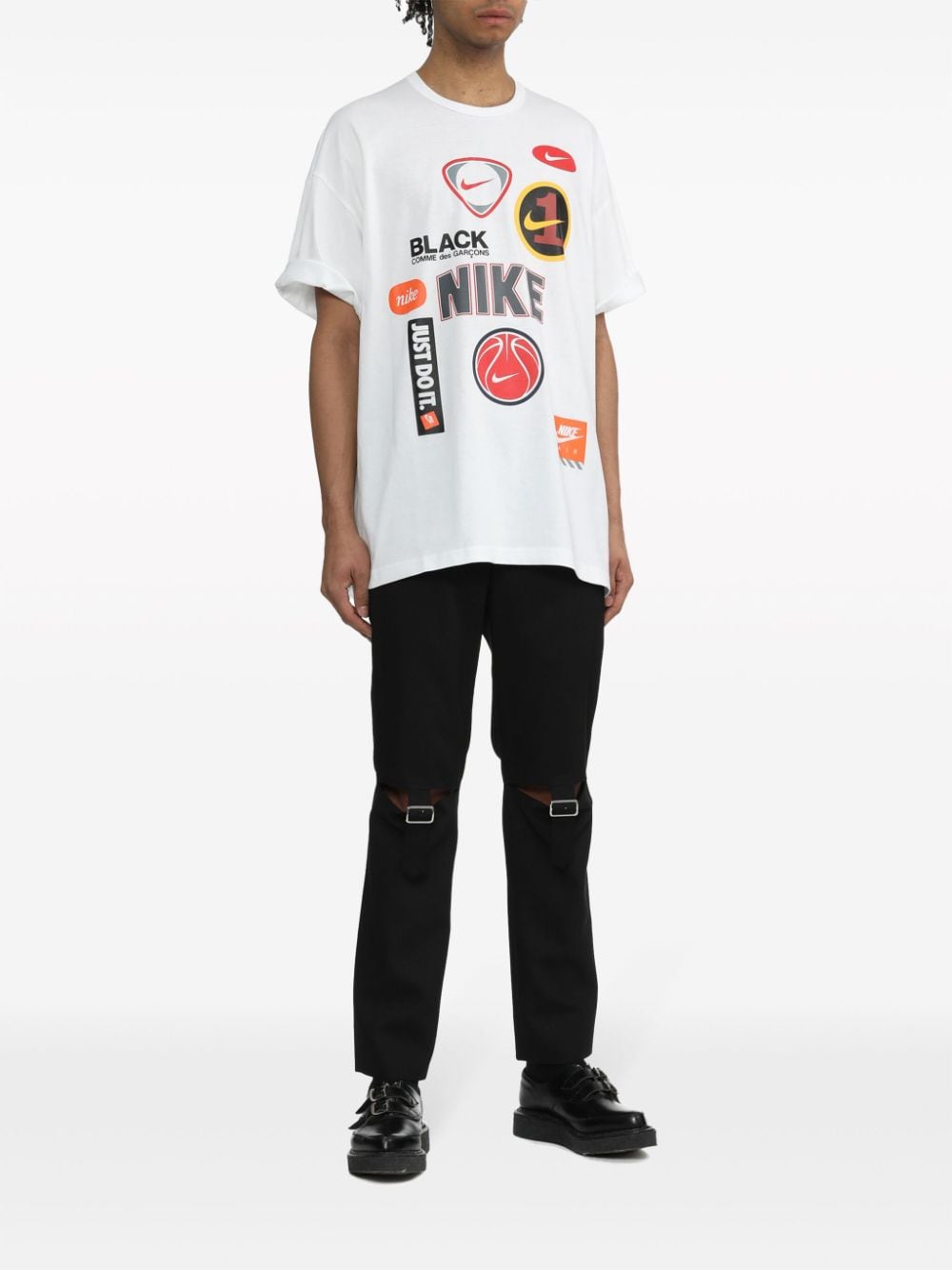 COMME DES GARÇONS Black Comme Des Garçons x Nike Logo-Print T-Shirt