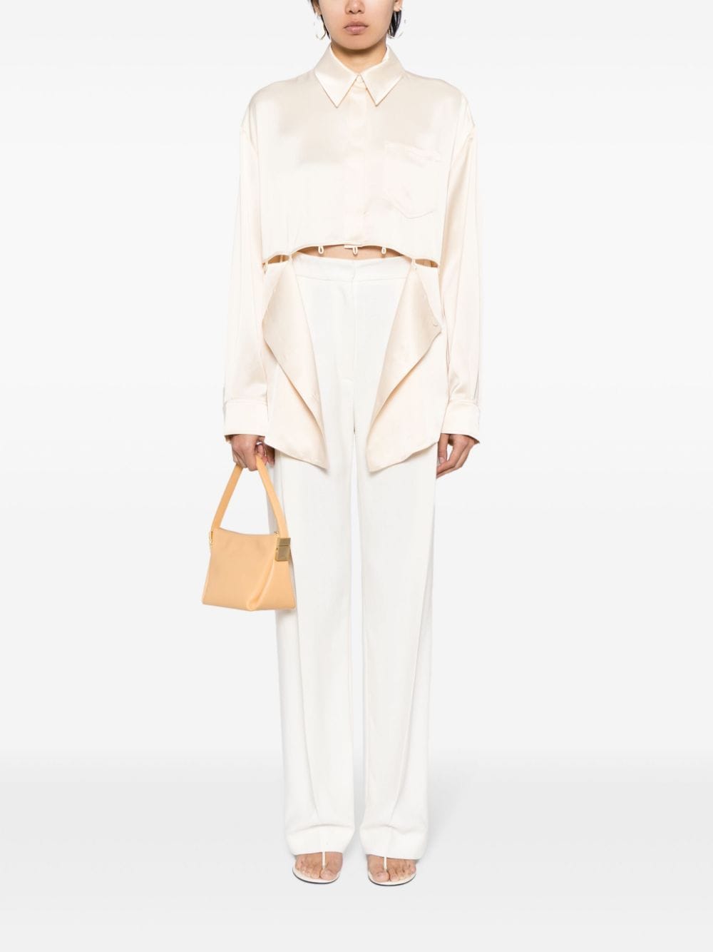 NANUSHKA Nanushka Maxon Satin Blouse