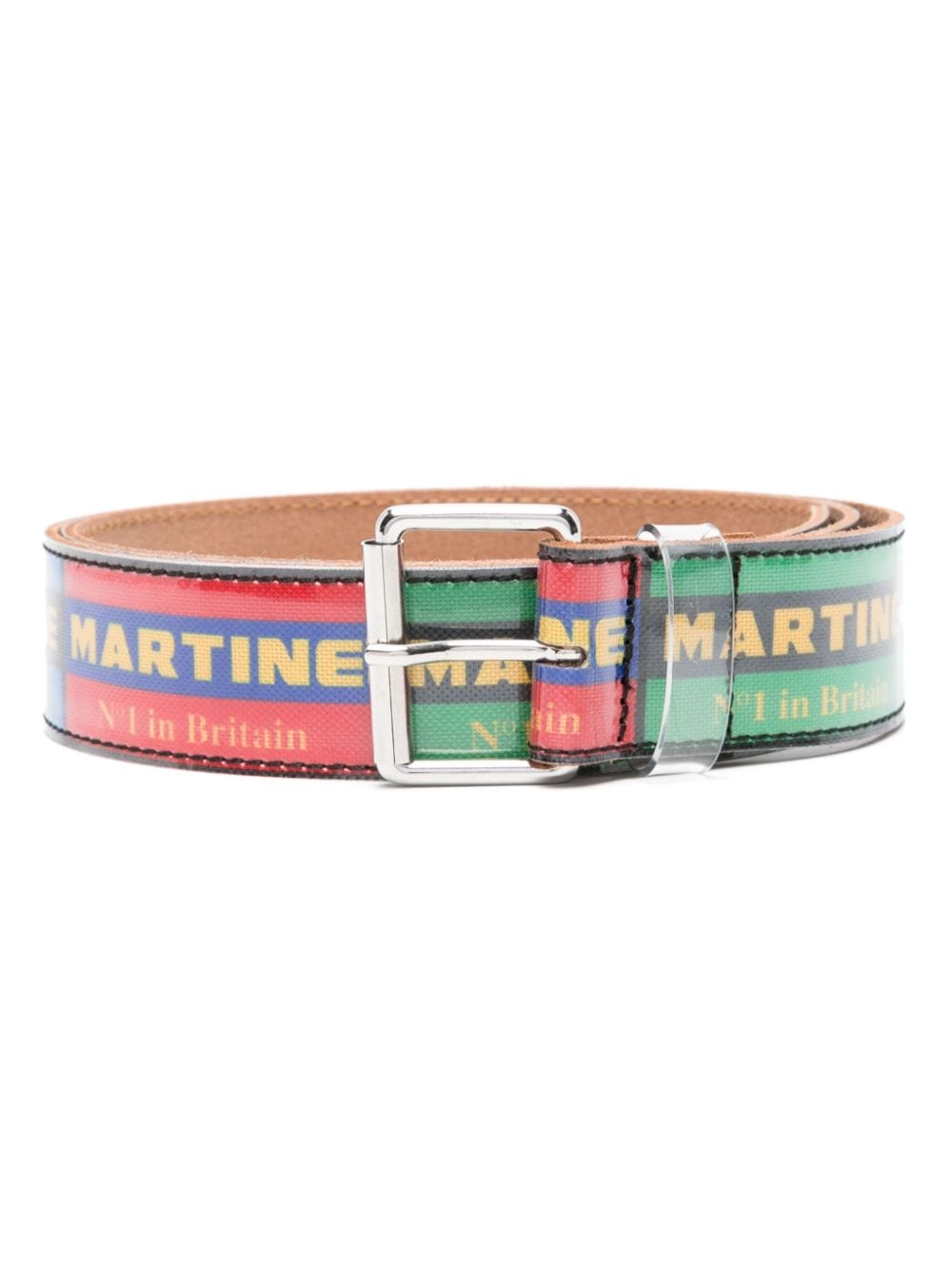 Martine Rose Logo-Print Belt - Red | Editorialist