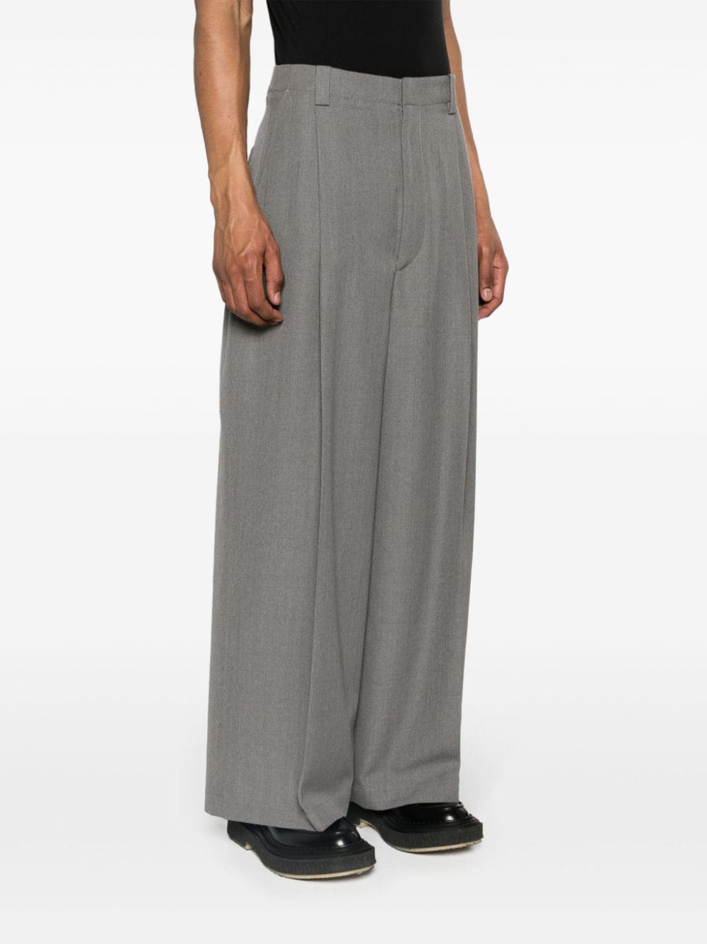 【極美品】Jacquemus Le Pantalon Salti ワイドパンツ Jacquemus Le Pantalon Salti Wide-Leg Trousers In Grey - 50% Off
