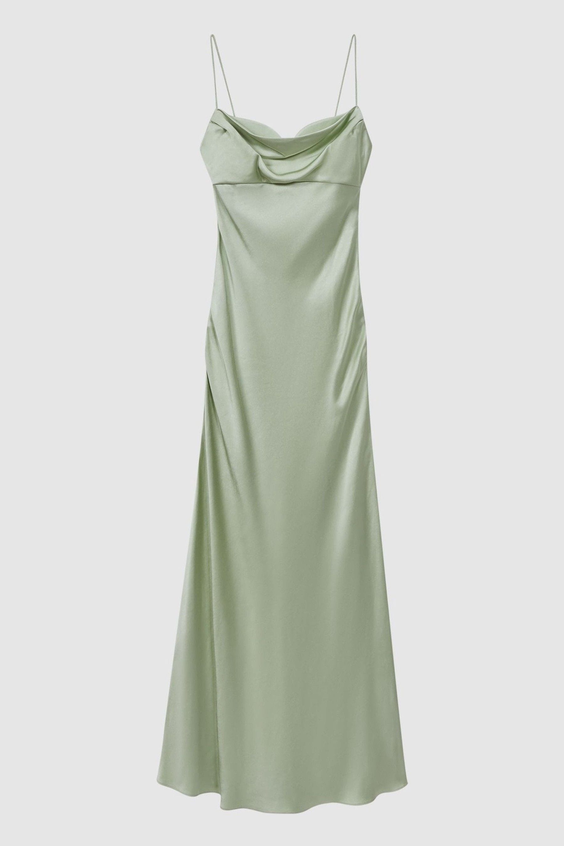 green emerald velvet dress Seafoam Puff Sleeve Gown S – The Lady Next Door main image 1