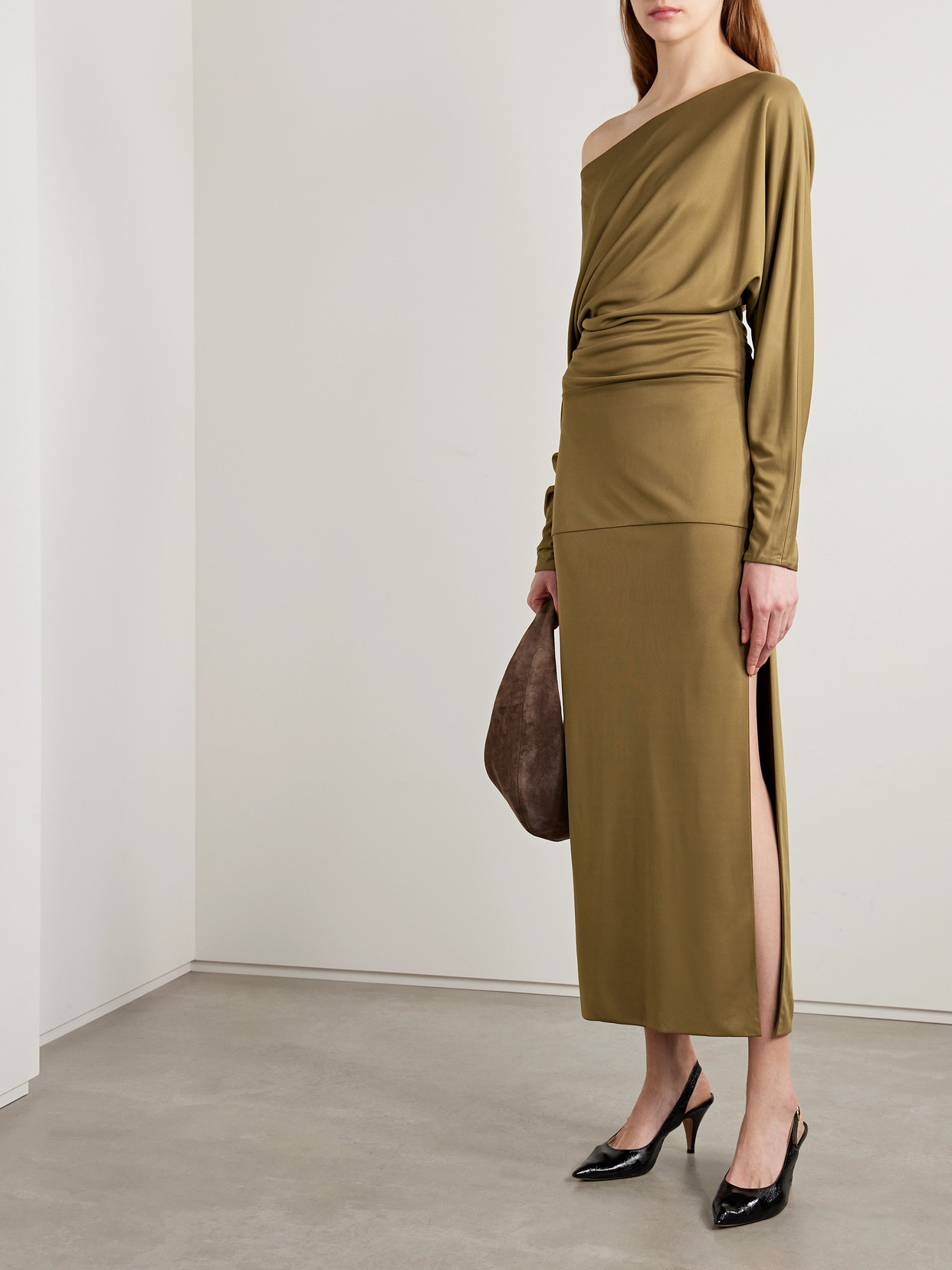 KHAITE KHAITE Junet One-shoulder Maxi Dress