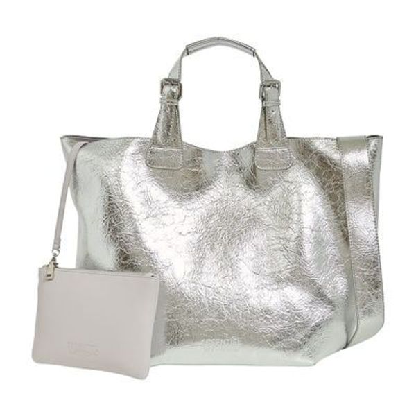 Essentiel Antwerp Fanny Shopper Bag Silver Editorialist