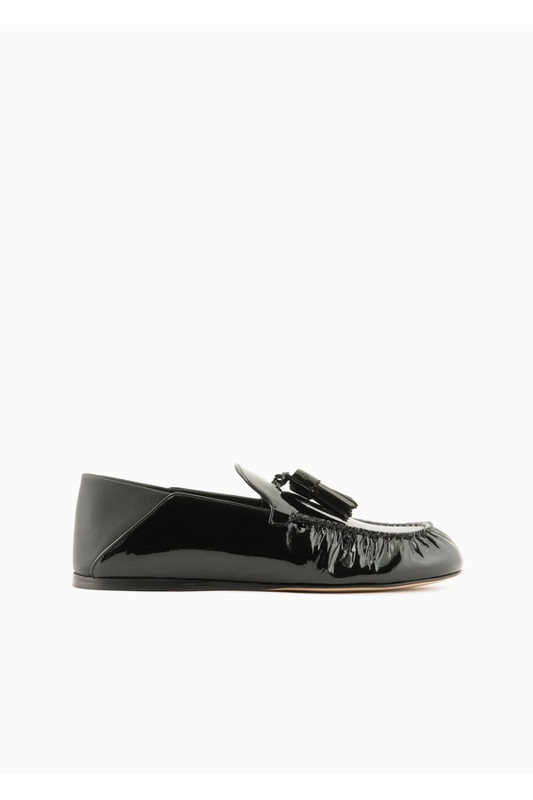 Emporio Armani Sleek Black Tassel Loafers for Men Emporio Armani Outlet: Shoes men - Black | X4A194XF799  main image 3