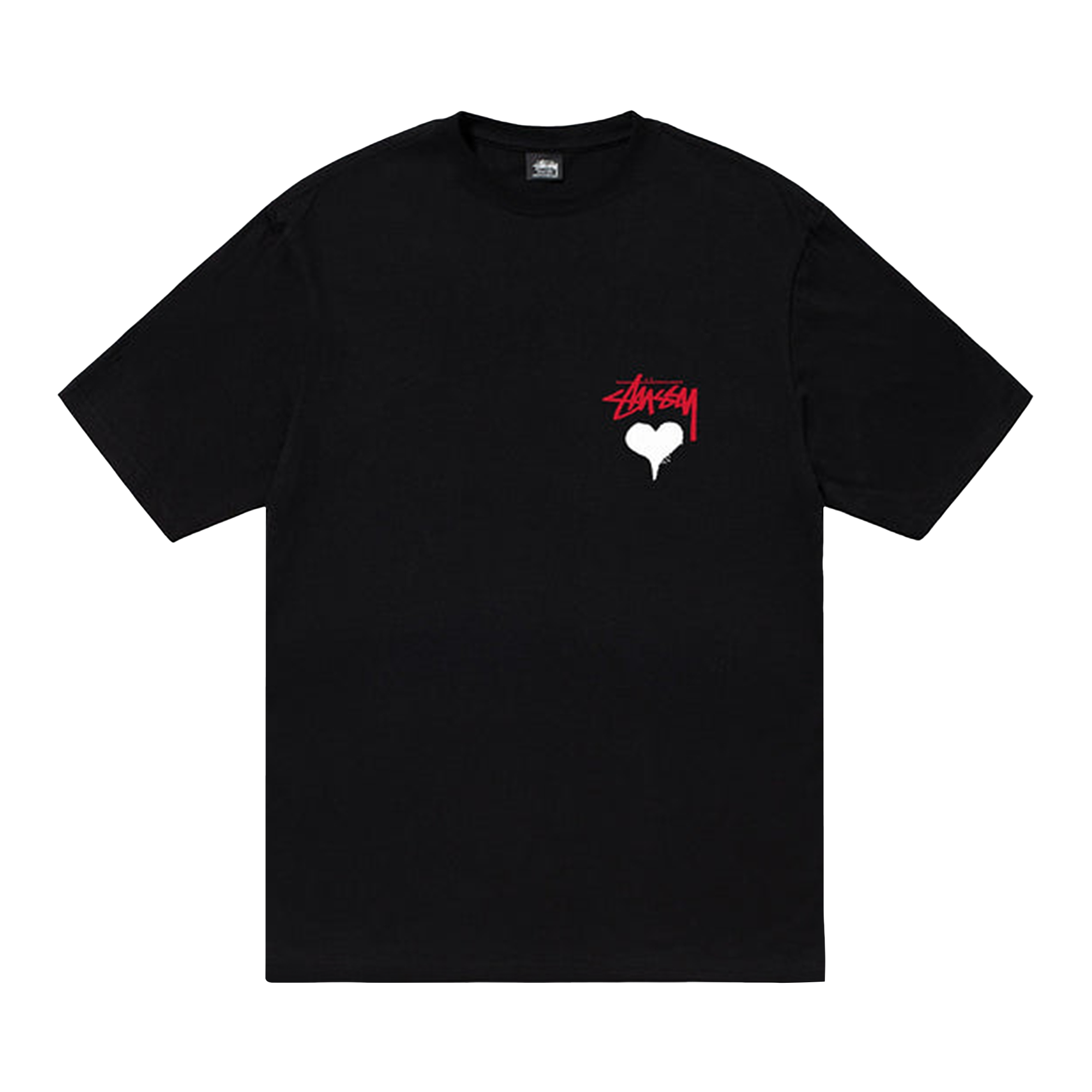 StÜssy Stock Heart Tee - Black | Editorialist