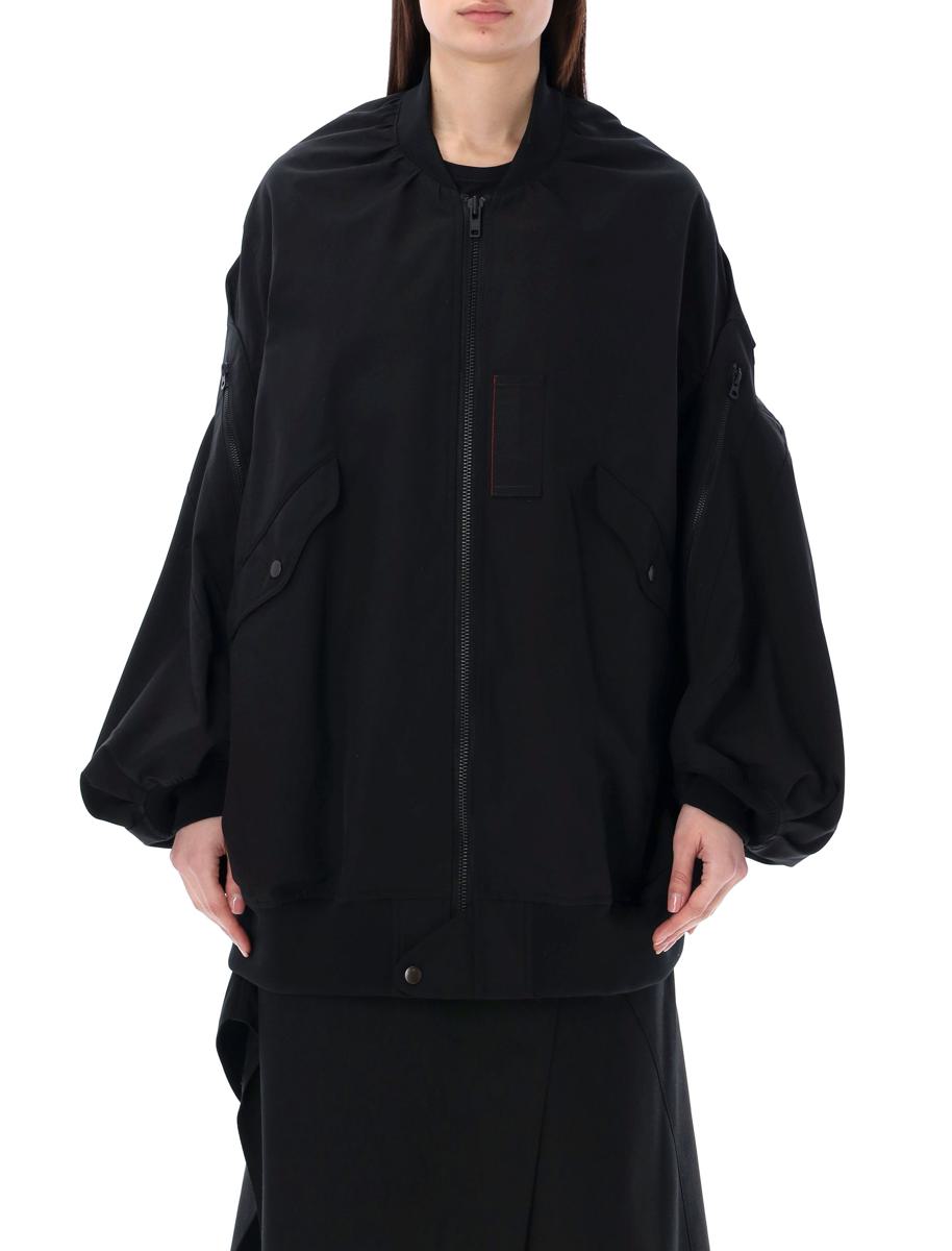 Junya Watanabe Oversized Bomber Jacket In Black - 49% Off