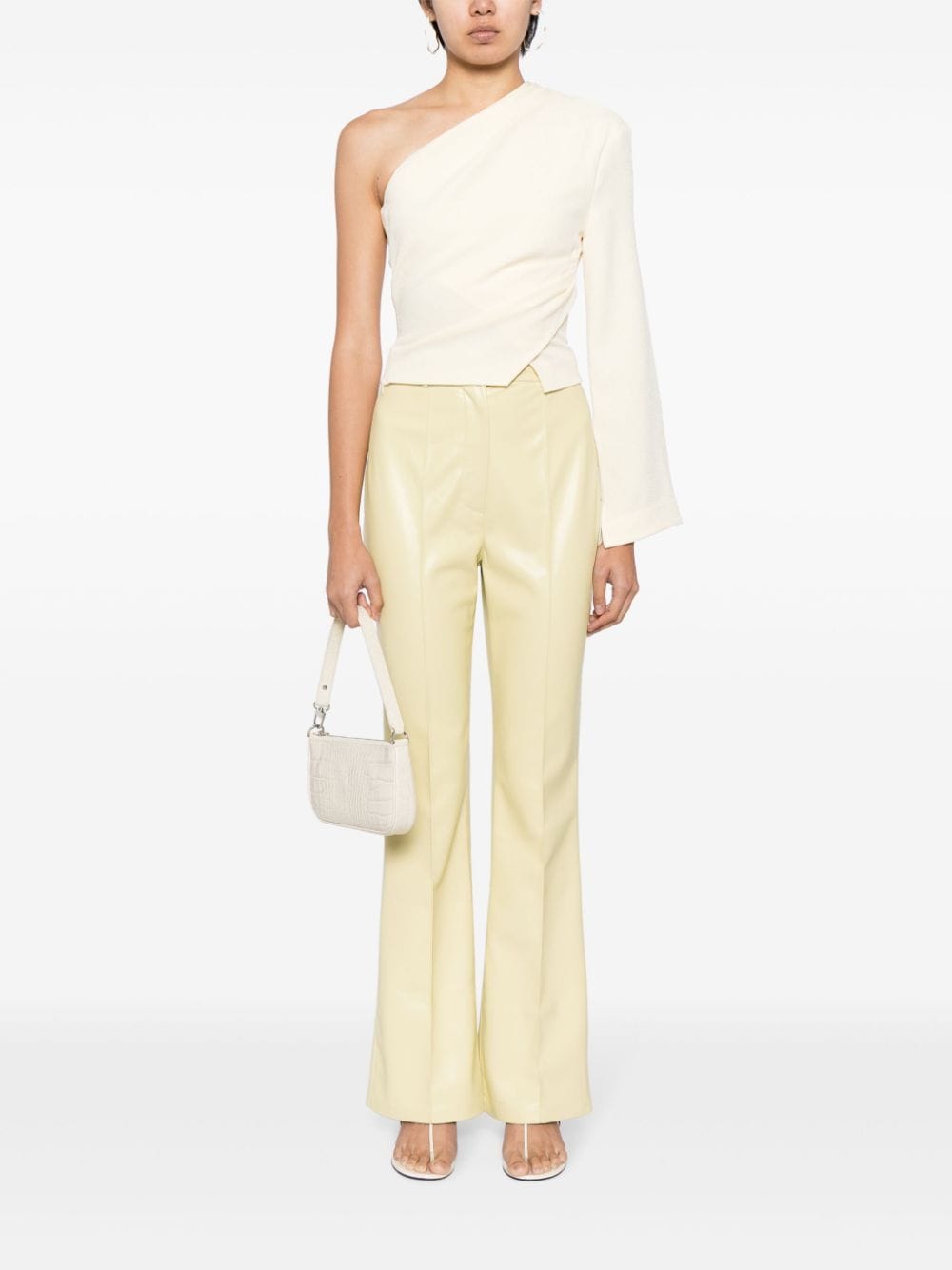 NANUSHKA Leena Faux-Leather Flared Trousers
