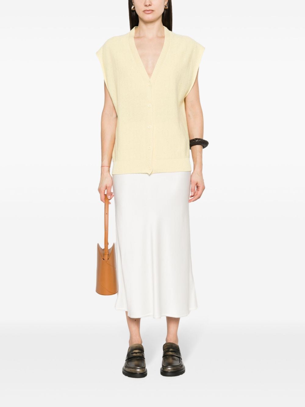 FABIANA FILIPPI Fabiana Filippi Sequined V-Neck Vest