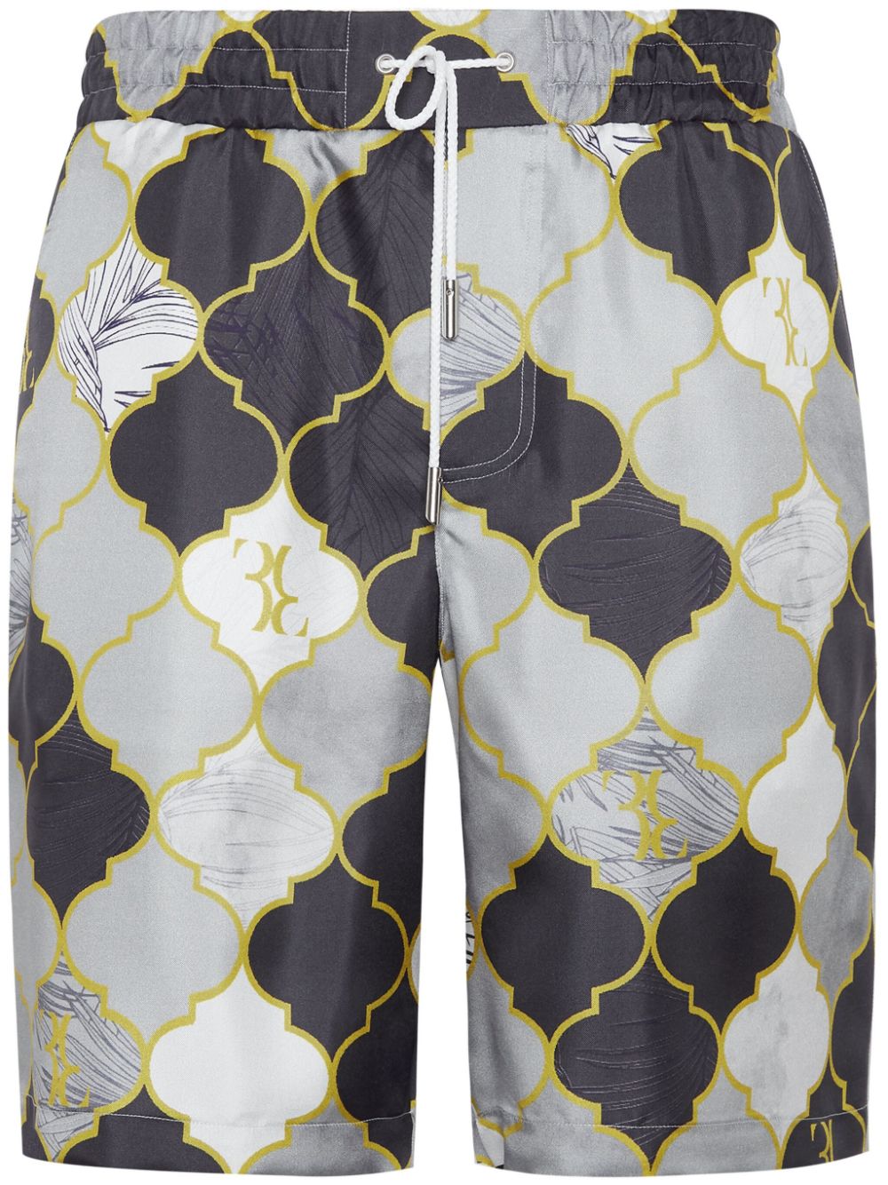 BILLIONAIRE Patterned Silk Shorts