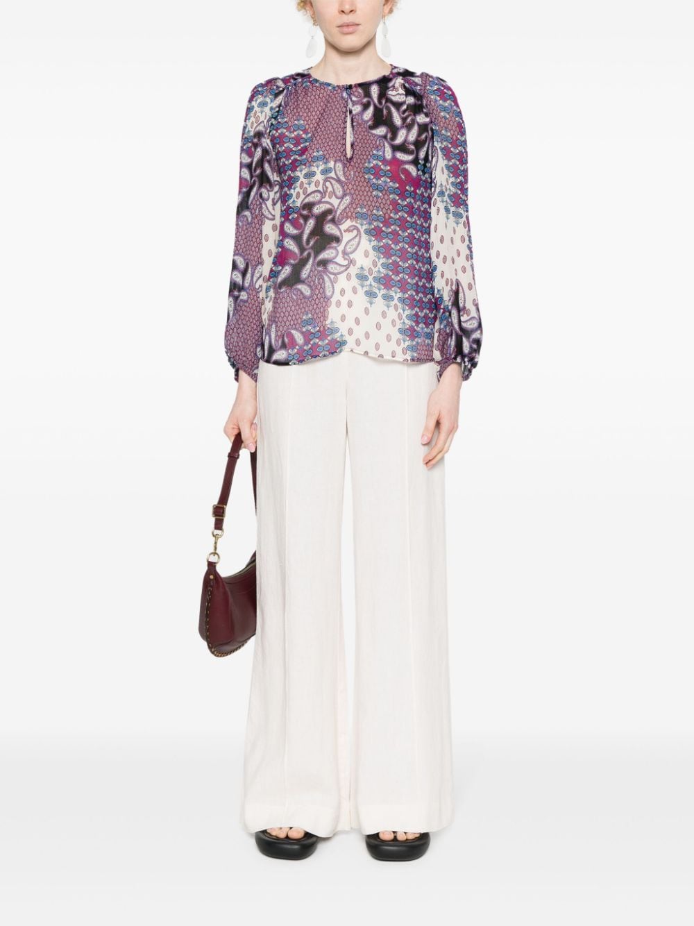 BA&SH Ba&Sh Blair Georgette Blouse