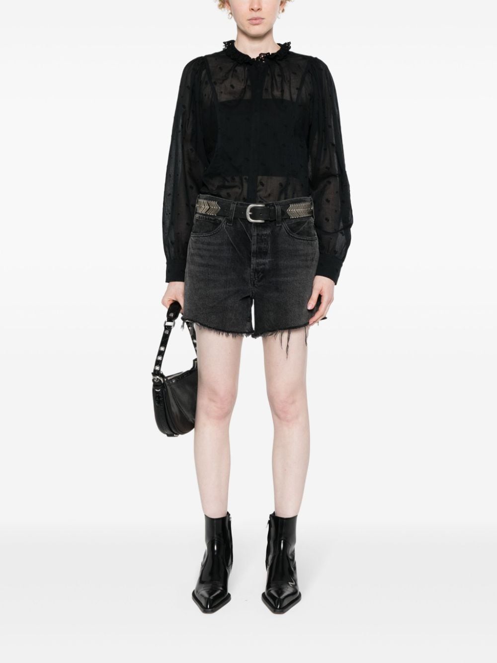 MARANT ETOILE MARANT ÉTOILE Terzali Floral-Embroidered Blouse